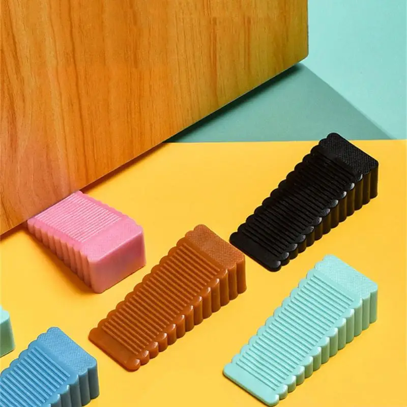 Windproof Silicone Door Block Anti-pinch Wedge Door Stop Home Office ...