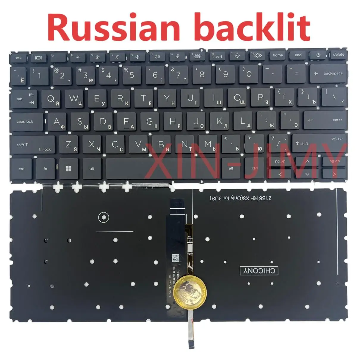 830 G9 US/Russian Keyboard For HP EliteBook 830 G9 840 G9 845 G9 Laptop ...