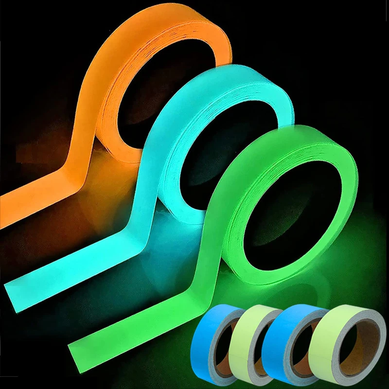 1-Roll-Self-adhesive-Luminous-Tape-Night-Vision-Safety-Warning-Security ...
