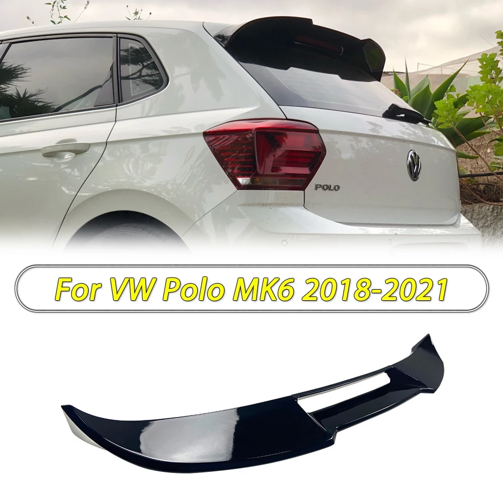 Alerones de techo para maletero trasero de coche, accesorio negro ...