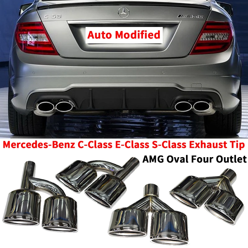 For-Mercedes-Benz-Exhaust-Tip-C-Class-E-Class-S-Class-W204-W212-W221 ...