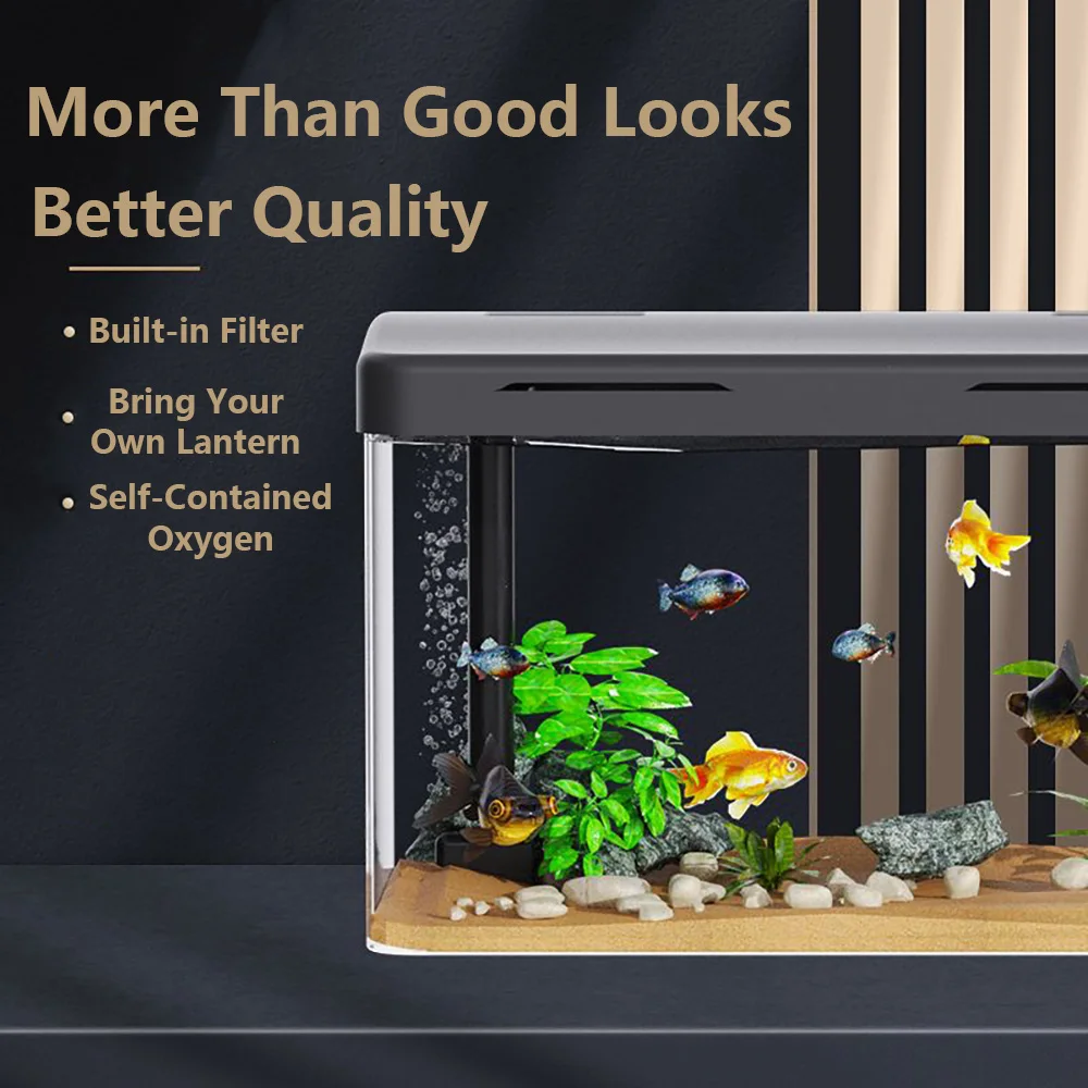 Transparent-Ecological-Aquarium-Oxygenated-Fish-Tank-Living-Room-And ...
