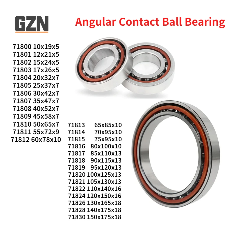 1PCS-Free-Shipping-single-Row-High-Speed-Angular-Contact-Ball-Bearing ...