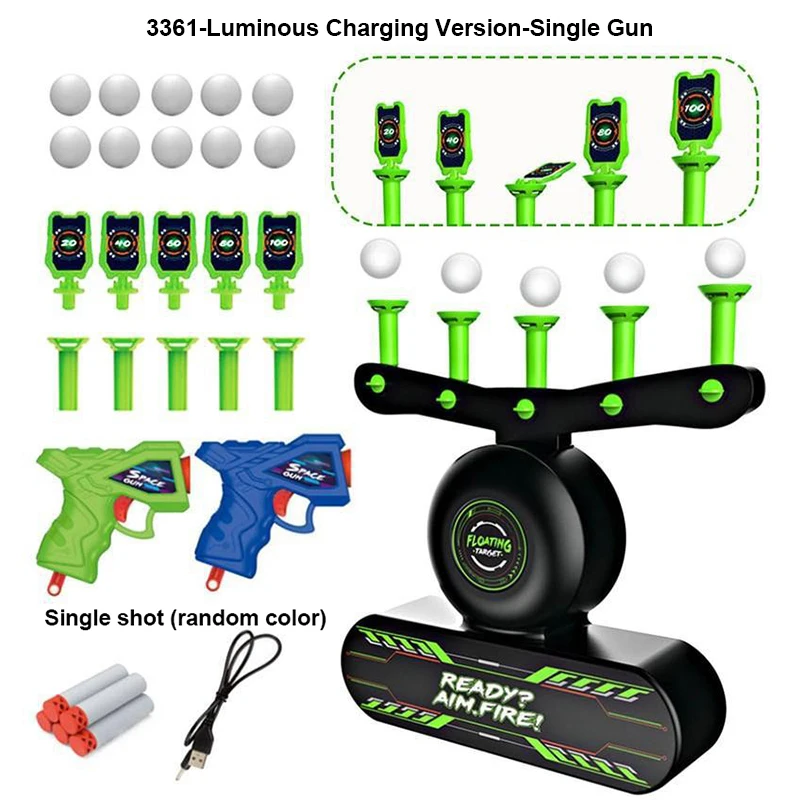 TK New Kids Floating Target Airshot Game Foam Dart Blaster Shooting ...