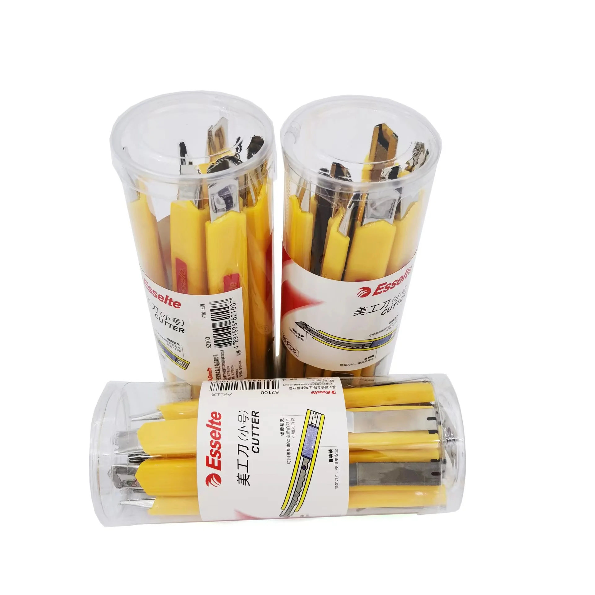 10pcs 9mm Esselte Small Size Cutter 60 Degree Stainless Steel Knife For ...