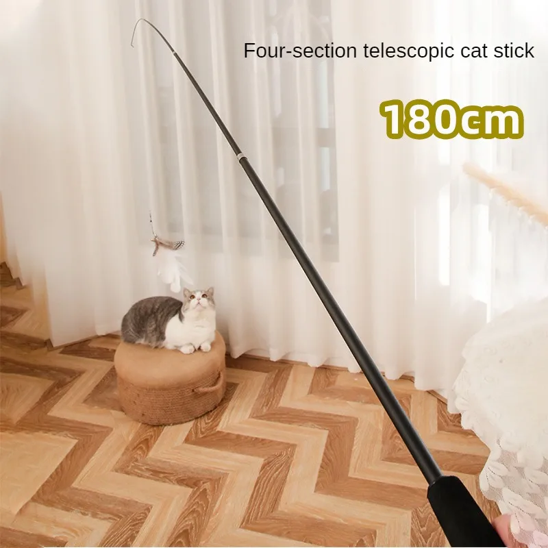 Four Section Telescopic Cat Stick 1.8m Super Long Carbon Fiber Fishing ...