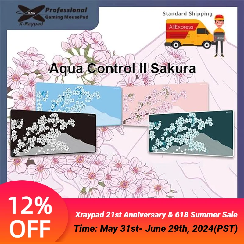 Xraypad-Aqua-Control-2-Sakura-Gaming-Mouse-Pads-450x400x4mm-Sakura-Japanese-Cherry-Blossom ...