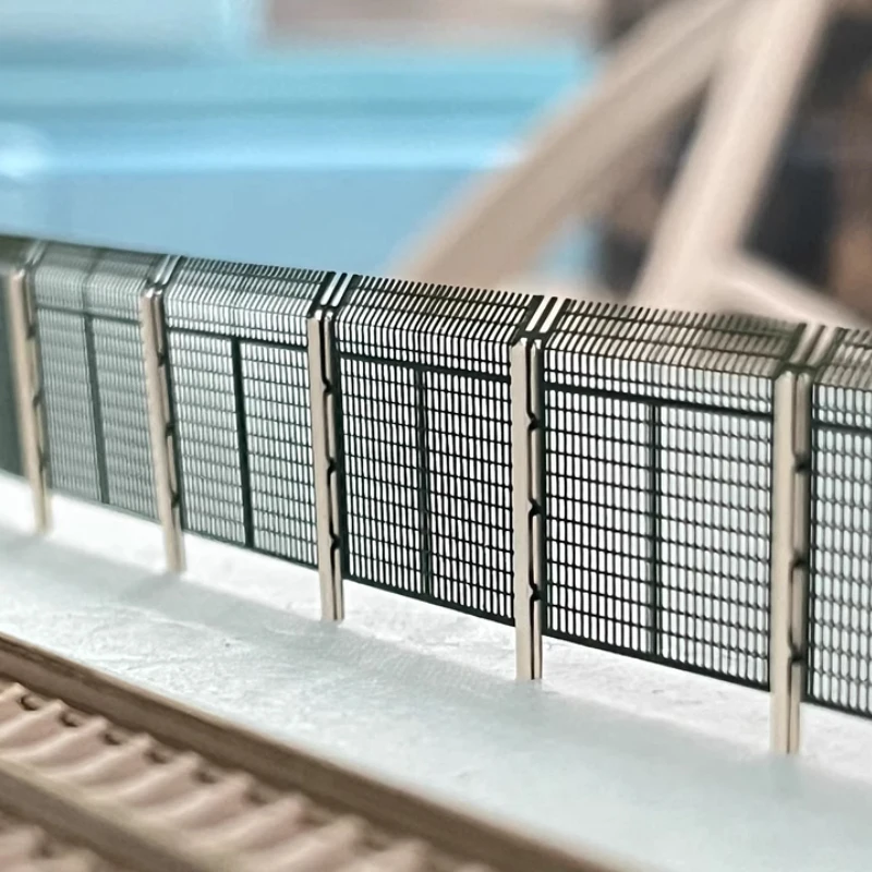 Simulation Metal Fence Model N Scale Protection Guardrail With 8 ...