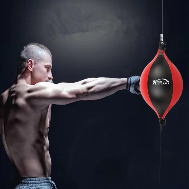 Boxing Punching Ball Training Reaction Speed Balls PU Leather Double ...