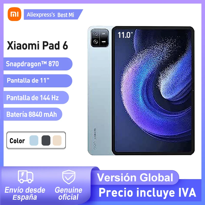 Xiaomi-Mi-Pad-6-Mi-Tableta-Versi-n-Global-6-128-8-256GB-Snapdragon-870 ...