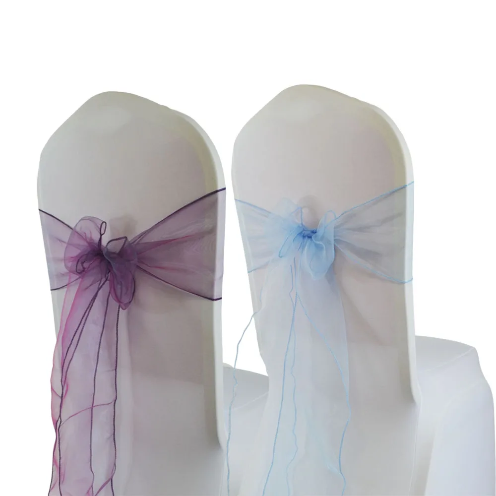 Wedding Chair Knot | Organza Sashes - 50/100pcs Organza Sashes Wedding ...