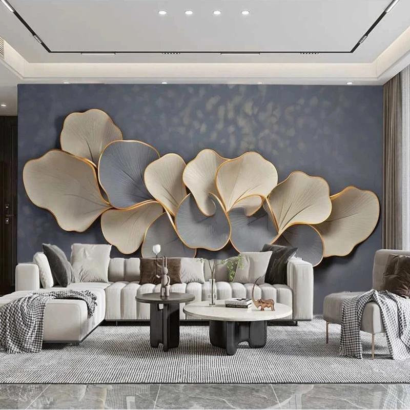 3D-Relief-Flowers-Wallpaper-para-sala-de-estar-tamanho-personalizado ...