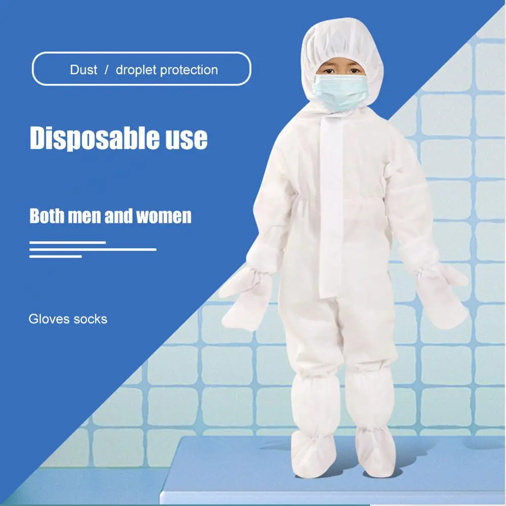 Kids-Breathable-Dustproof-Coveralls-Protective-Isolation-Suit-with-Hood ...