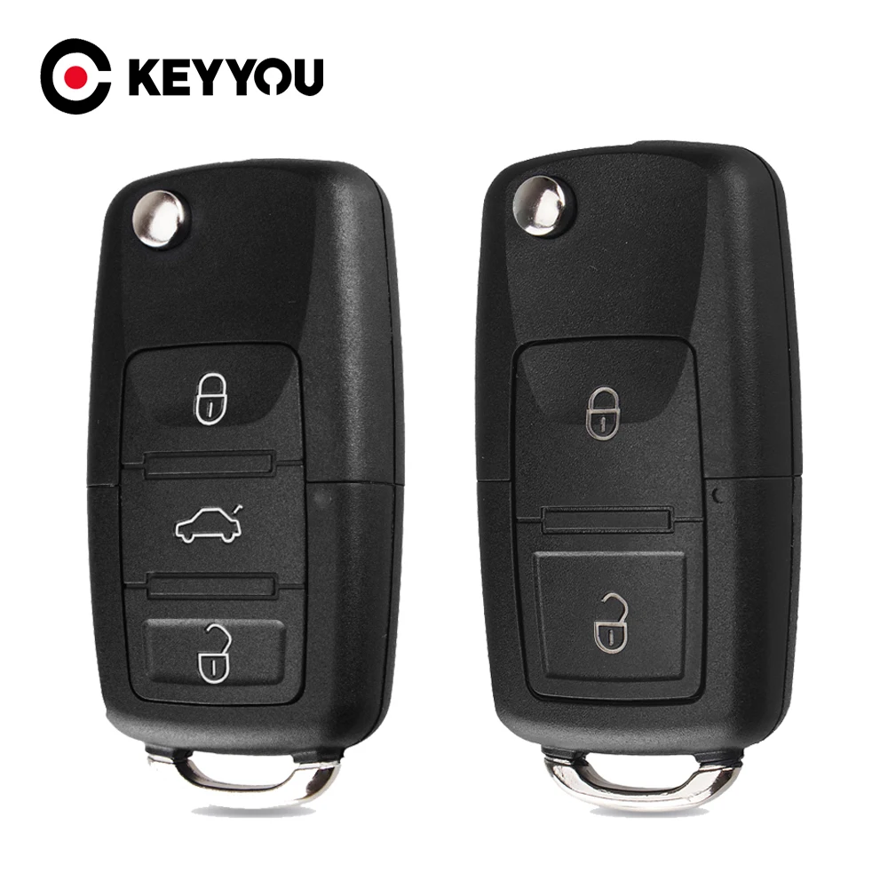 KEYYOU 2 taste Folding Car Remote Key Flip Folding Key Shell Fall Für ...