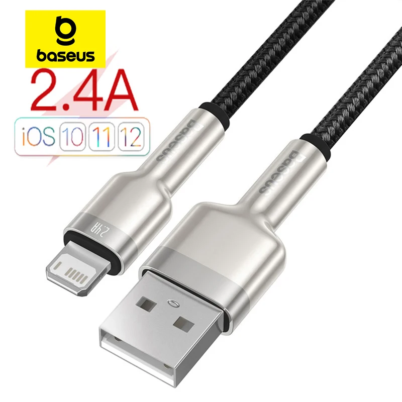 Baseus-Cabo-USB-para-iPhone-Carregamento-R-pido-2-4A-Carregador-para ...