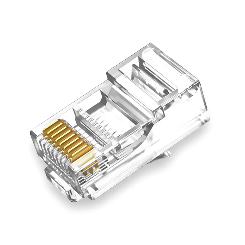 Super-Six-RJ45-Shielded-Crystal-Head-Three-pronged-Chip-8-core-Pure ...