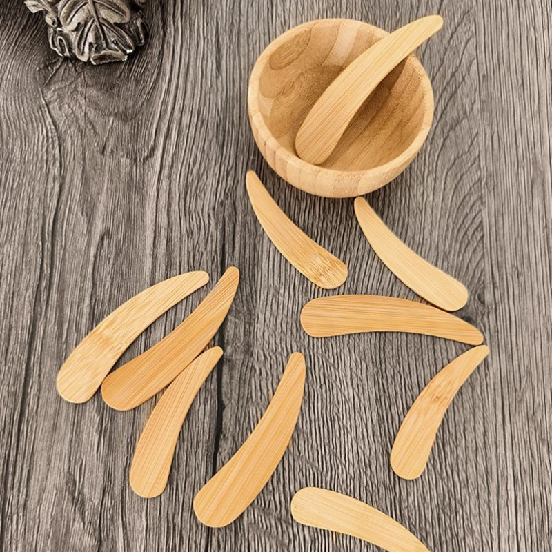 10Pcs-Mini-Mask-Spatula-Disposable-Curved-Scoop-Makeup-Mask-Cream-100 ...