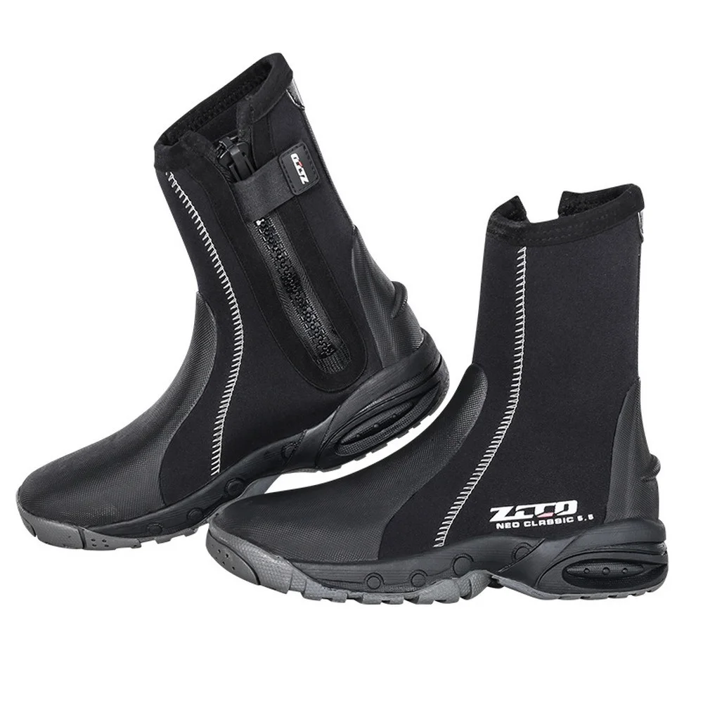 New-Mens-5mm-Neoprene-Diving-Boots-High-Upper-Cold-Proof-Swimming-Shoes ...