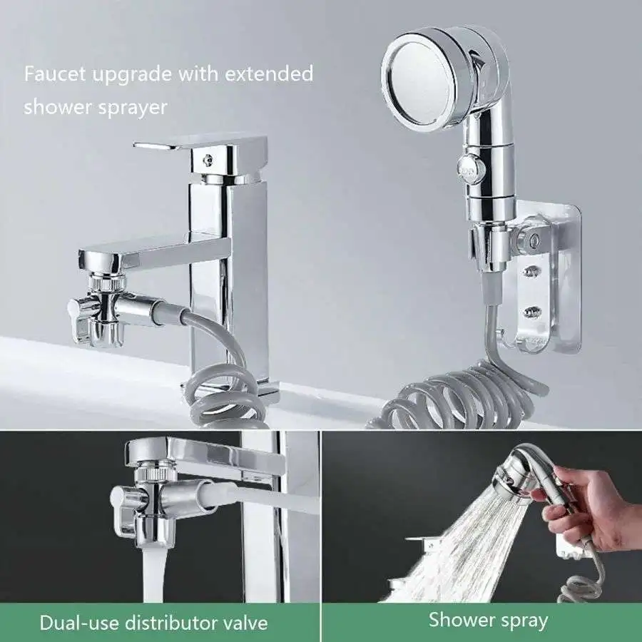 Faucet-extender-external-shower-head-bathroom-faucet-adapter-attachment ...