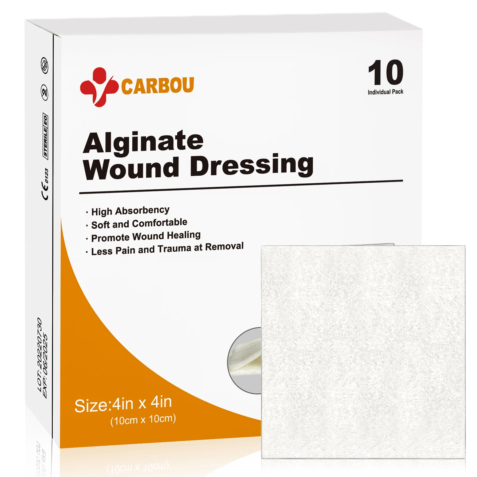 10pcs-4-x4-Calcium-Alginate-Wound-Dressing-Soft-and-Absorbent-Dressing ...
