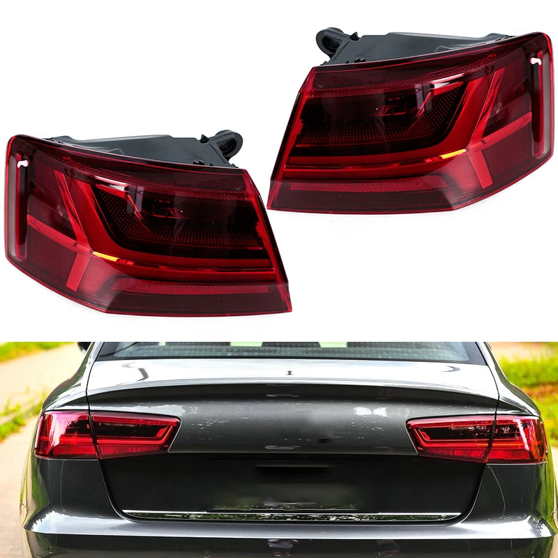 For-Audi-A6L-C7-PA-2016-2017-2018-Car-Rear-LED-Tail-Light-Warning-brake ...