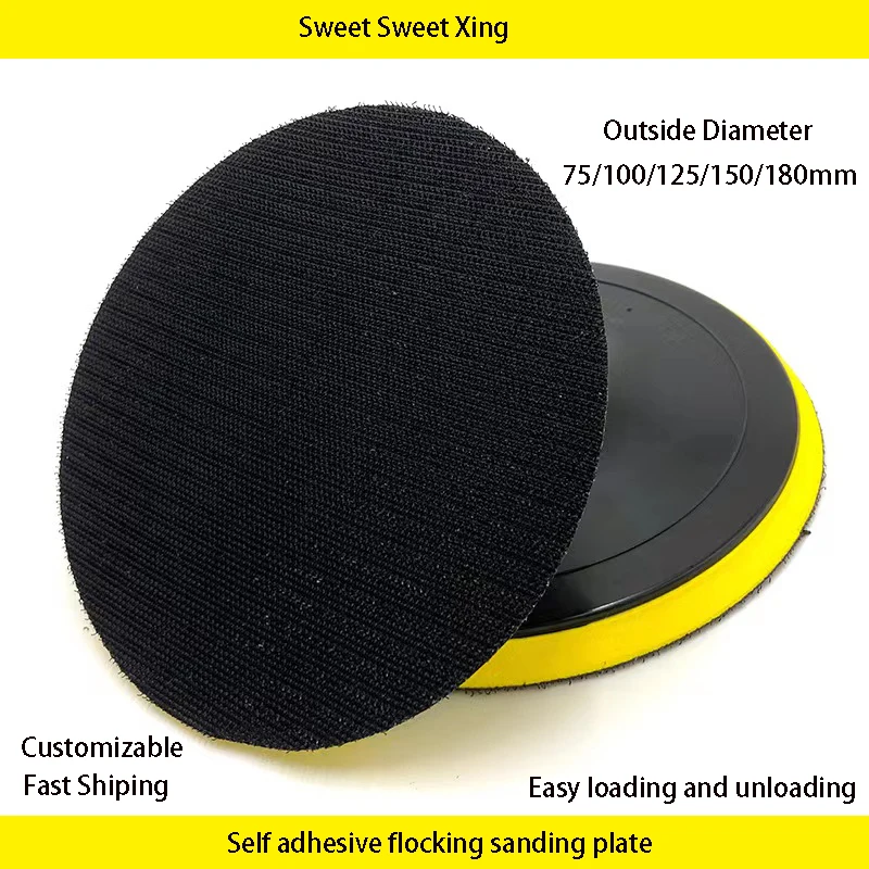 Angle Grinder Pneumatic Polishing Self-Adhesive Flocking Sand Disc 1PCS