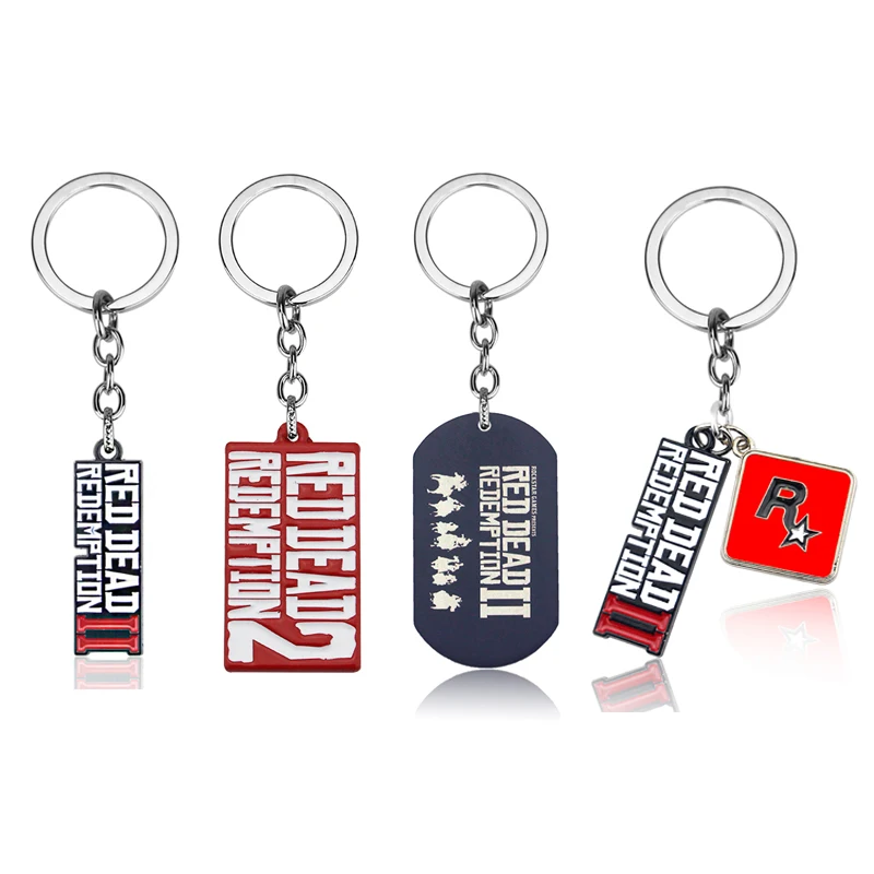 Red-Dead-Redemption-2-Keychain-Men-Cosplay-Game-Gun-Key-Rings-Metal-Key ...
