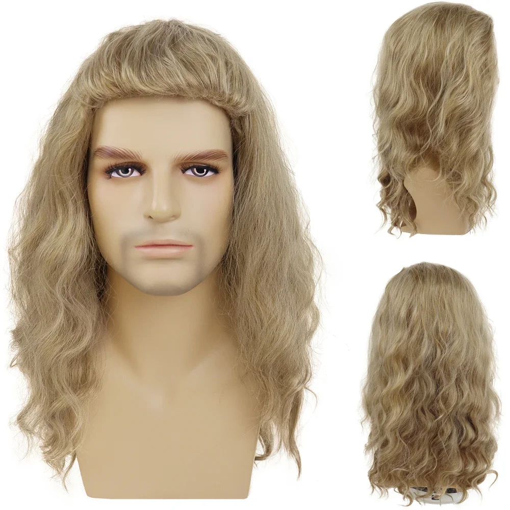 GNIMEGIL-Fat-Thor-Wig-Cosplay-Long-Curly-Wavy-Hair-Blonde-Wigs-for-Men ...