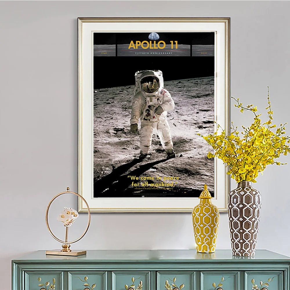 Vintage Moon Landing Art