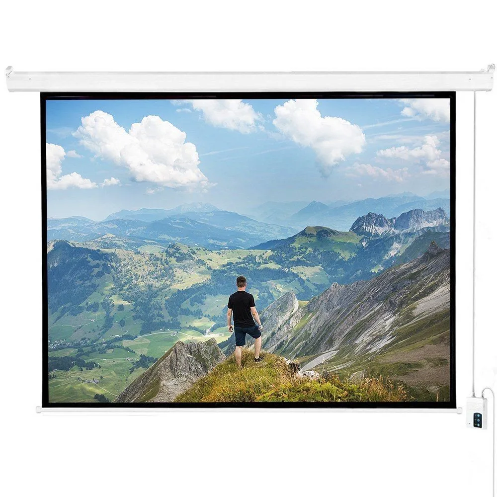 Traditional 150 Inch Format Motorized Electric Projection Screen ...