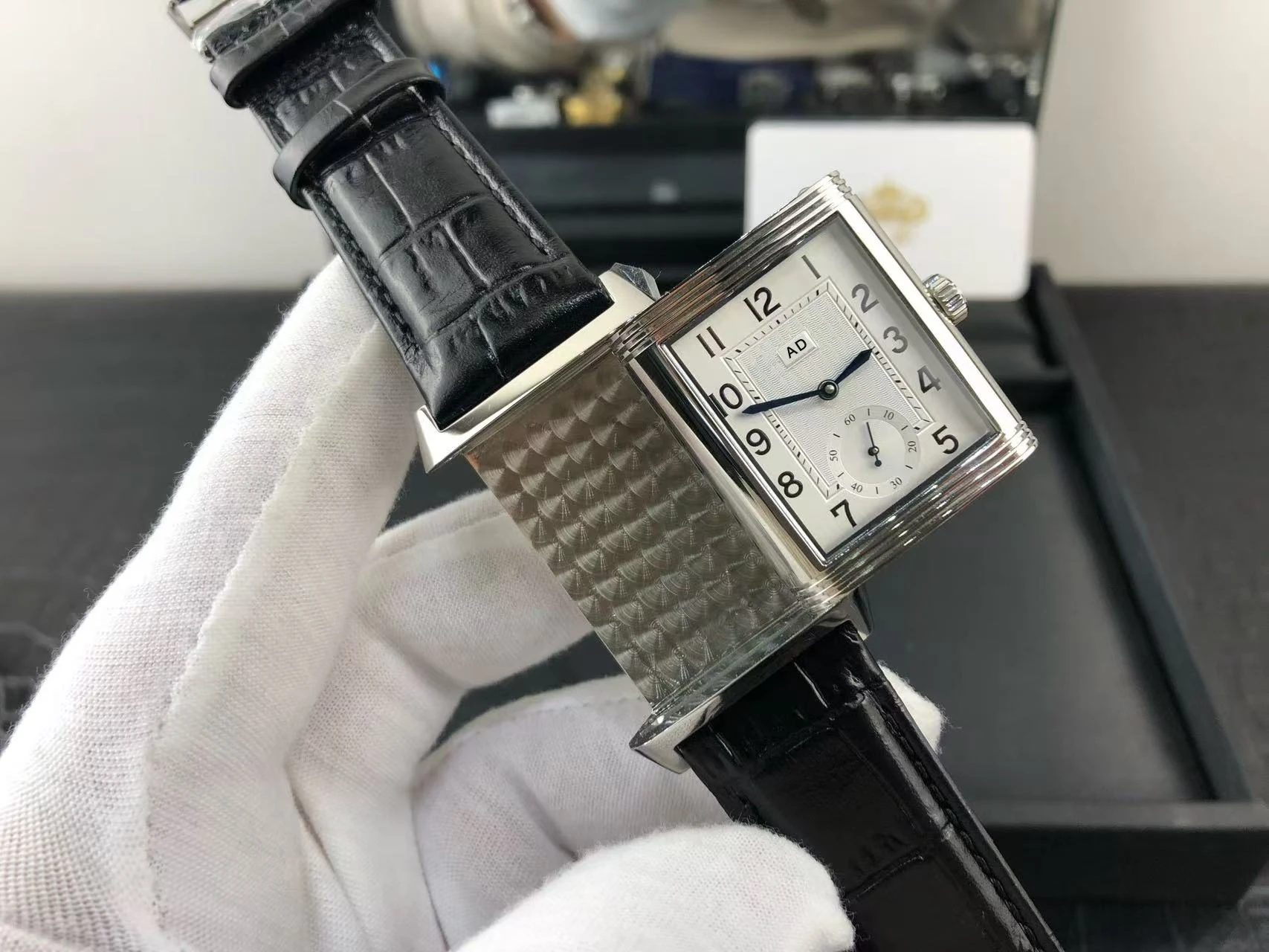 Alta calidad jlc reverso trubute duoface 49mm 854 caja cuadrada ...