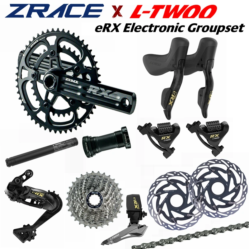 LTWOO eRX eR9 2x12s / 2x11s Electronic Groupset, ZRACE Crankset Cassette Rotor, Replaceable ...