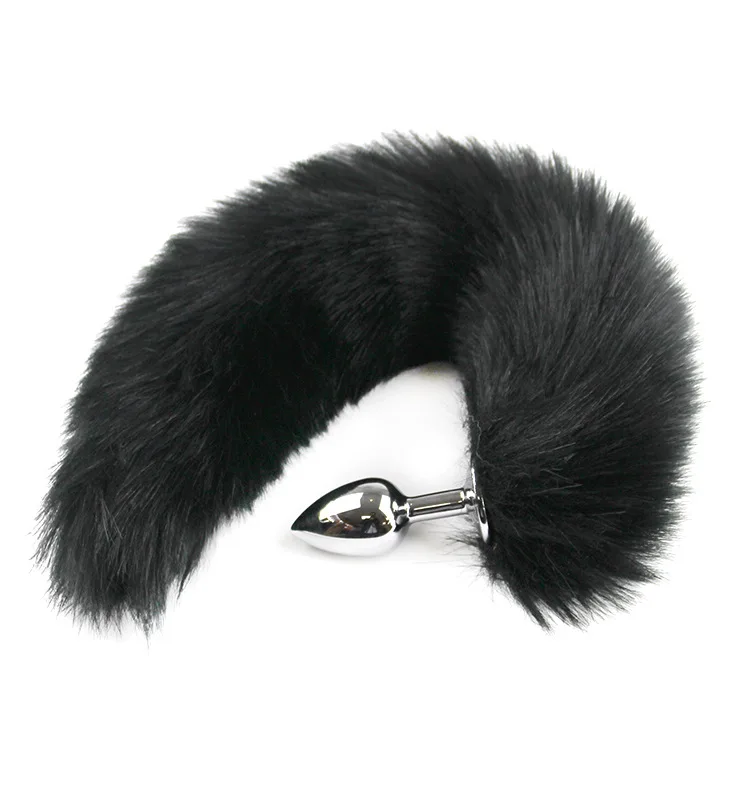 Metal Anal Plug Sexy Fox Tail Anal Toys For Women Adult Erotic Anus Toy