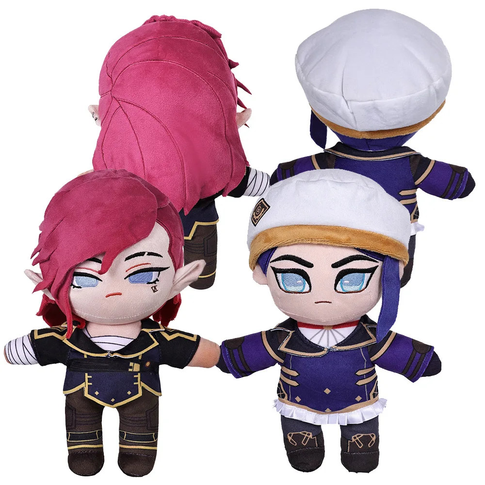 28-CM-Vi-Caitlyn-Kiramman-Cosplay-Plush-Cartoon-Soft-Stuffed-Plushies ...