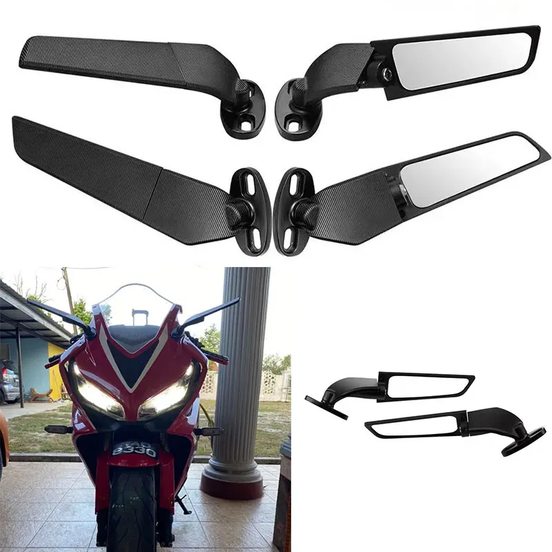 For-Yamaha-YZF-R1-R6-R25-R3-R125-R15-Motorcycle-Side-Mirrors-Winglets ...