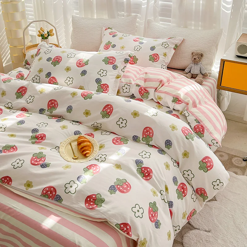 Nordic-Sling-Bed-150-Bed-Sheet-Set-Bedding-Sets-Duvet-Cover-Quilt-Cover ...