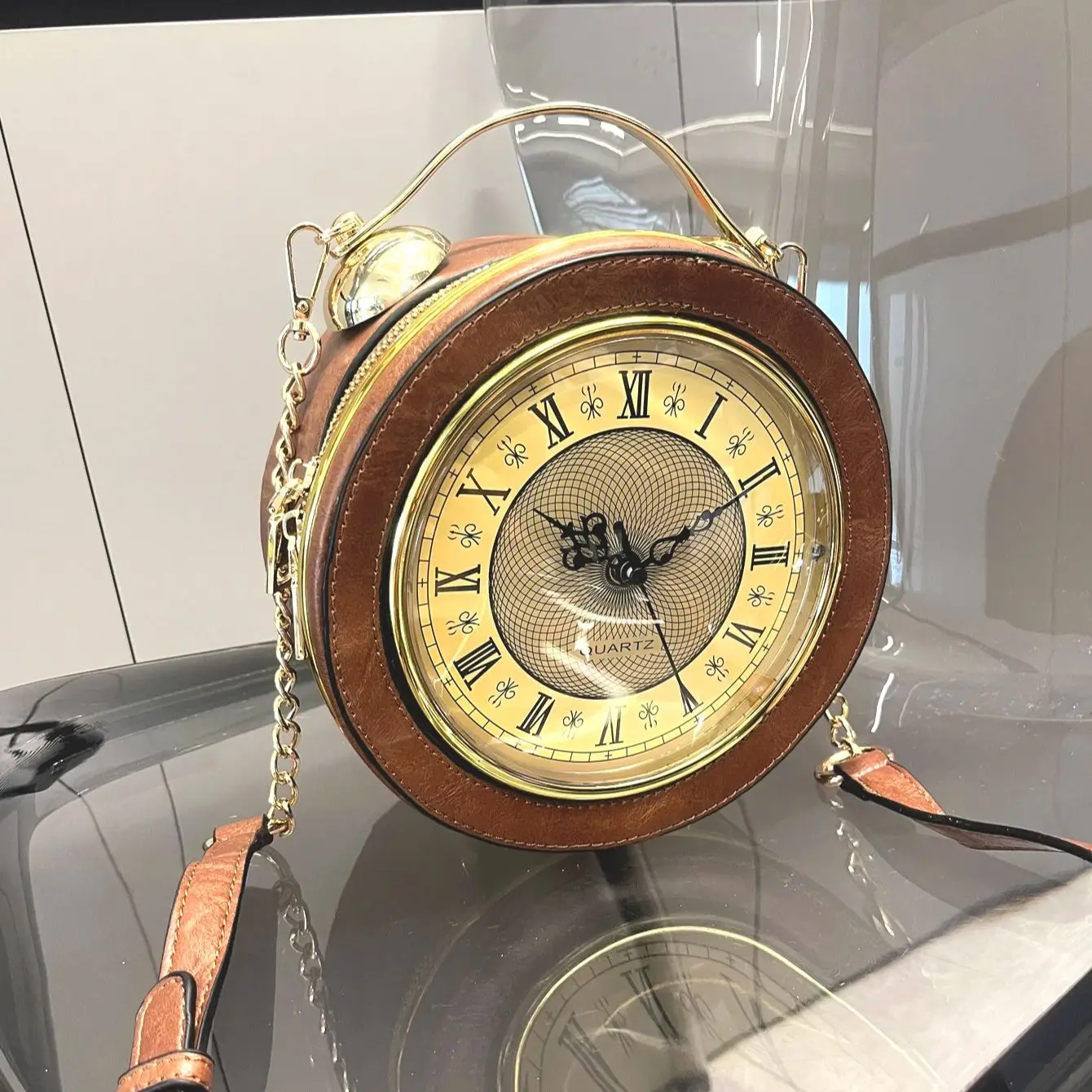 Luxury-Designer-Purses-and-Handbags-Shoulder-Bags-funny-clock-shaped ...