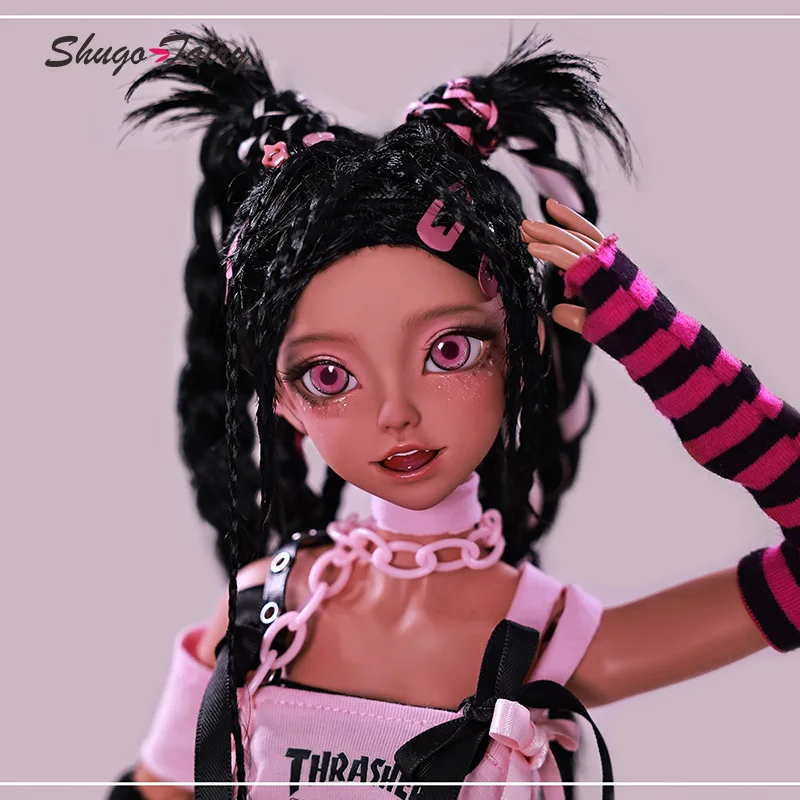 ShugaFairy Emery Bjd Doll 1/4 Lolita Pink Rock Rivet Style Y2K ...
