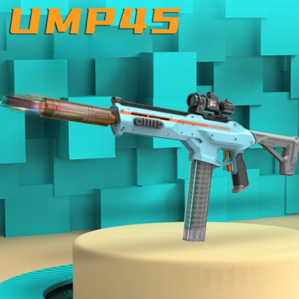 UMP45 Soft Bullet Electric Toy Gun Can Be Fired Assault Rifle ...