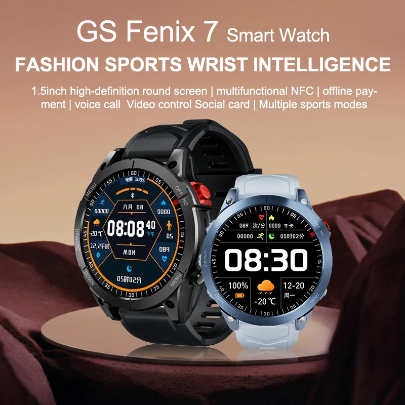 Multifunctional-NFC-Bluetooth-Call-Smart-Watch-Heart-Rate-Blood ...