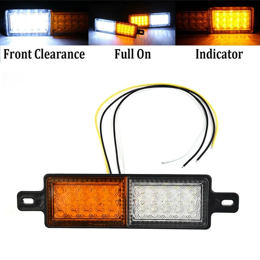 2x-Universal-Front-Bumper-LED-Indicator-Light-Side-Marker-Light-30-LED ...