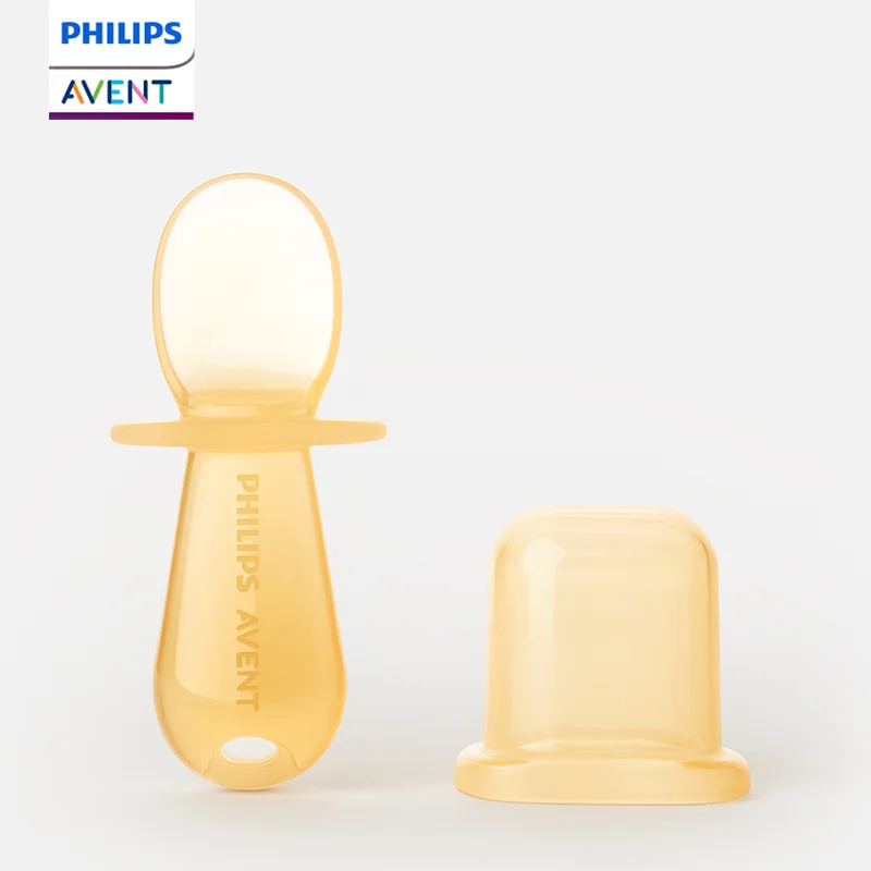 PHILIPS-AVENT-silica-gel-Complementary-food-spoon-Newborn-baby-Learn-to ...