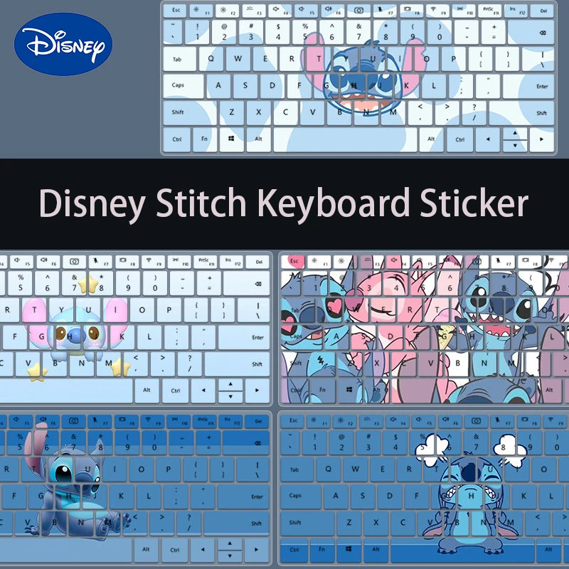 Disney-Stitch-Cartoon-Figure-Laptops-Keyboard-Sticker-Protective-Film ...