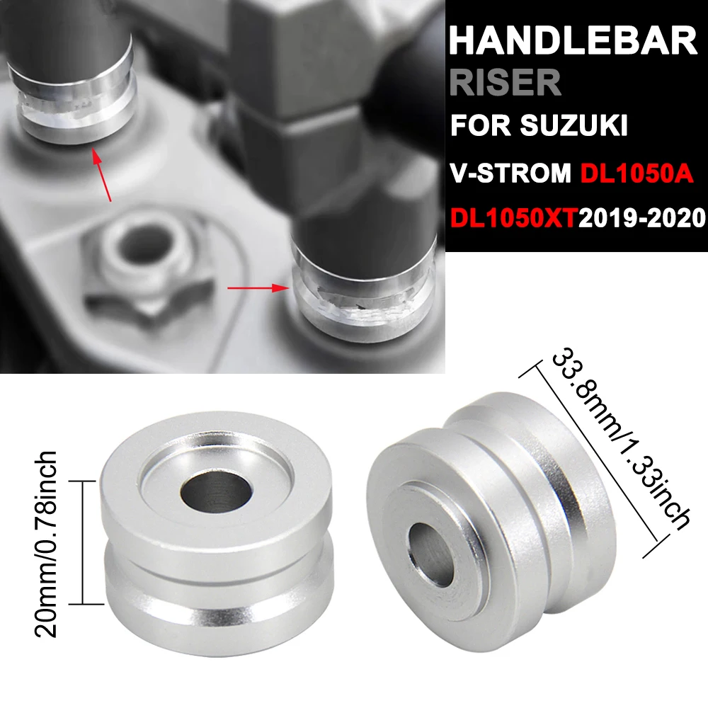New-Motorcycle-Accessories-CNC-Handlebar-Risers-Height-up-Adapters-For ...