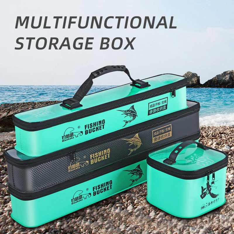 EVA Fishing Tool Box Fishing Accessory Organizer Live Fish Boxes ...