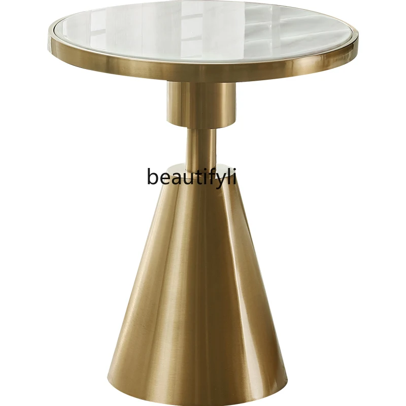 Light-Luxury-Small-round-Side-Table-Nordic-Stainless-Steel-Corner-Table ...