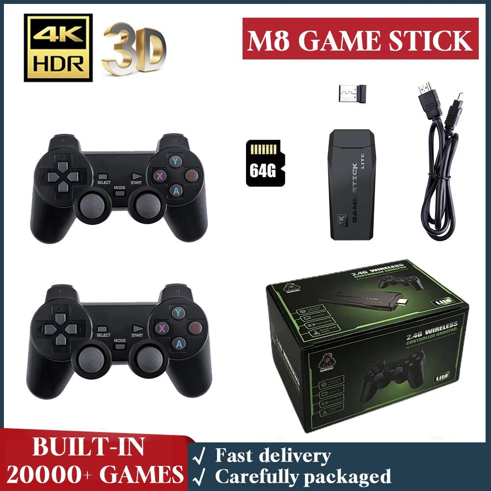 M8-Video-Game-Stick-4K-Video-Game-M8-Console-64GB-Double-Wireless ...