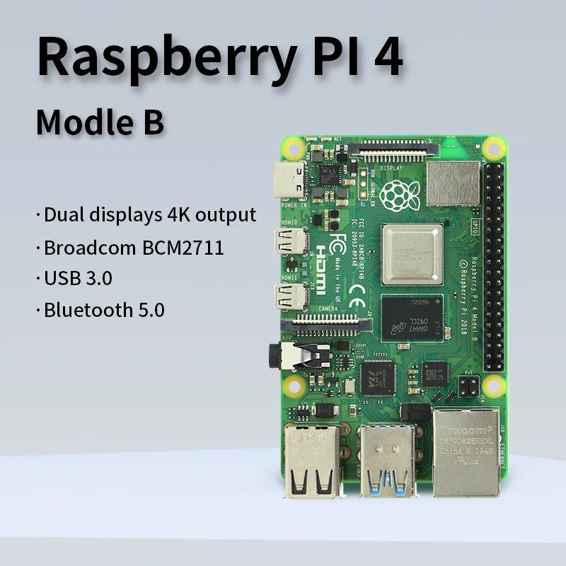 Raspberry Pie 4b Raspberry Pi 4th Generation Linux Computer Ai ...
