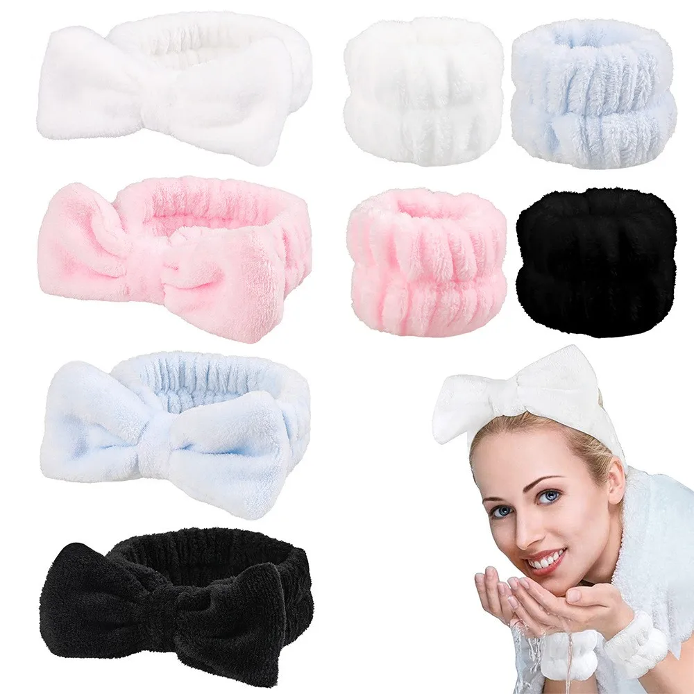 Wash-Face-Headbands-For-Women-Coral-Fleece-Hair-Bands-Cuff-Waterproof ...