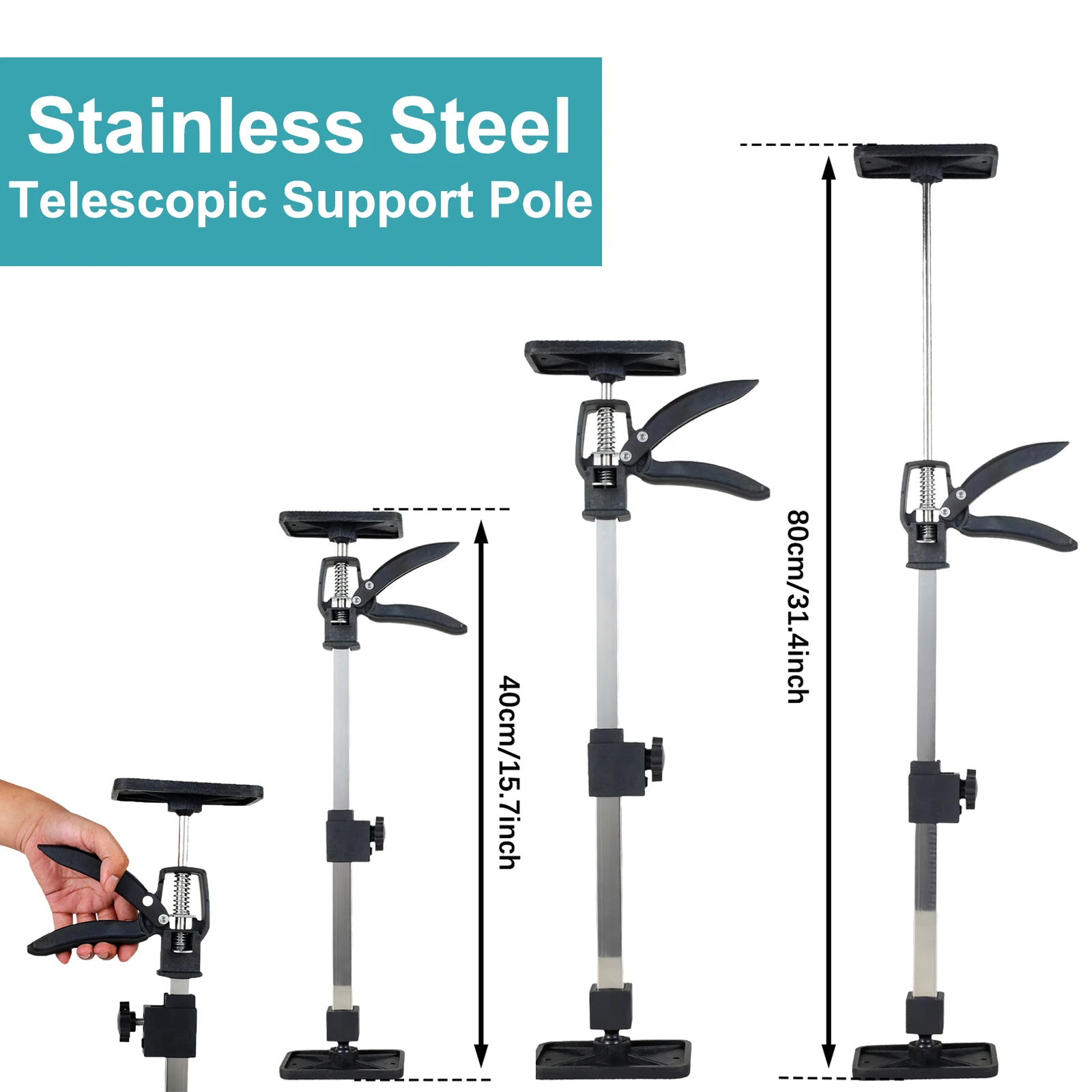 Stainless-steel-telescopic-support-rod-adjustable-three-hand-support ...